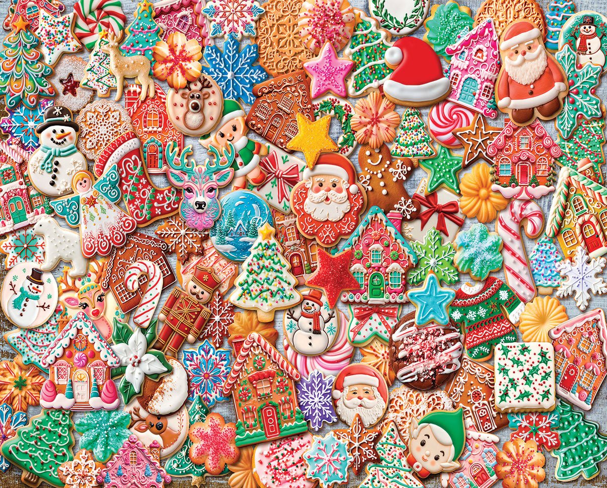 1000 Piece Jigsaw Puzzle - Christmas Cookies (1934pz) – White Mountain ...