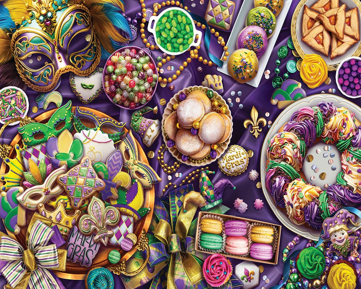 1000 Piece Jigsaw Puzzle - Mardi Gras (2036pz) – White Mountain Puzzles
