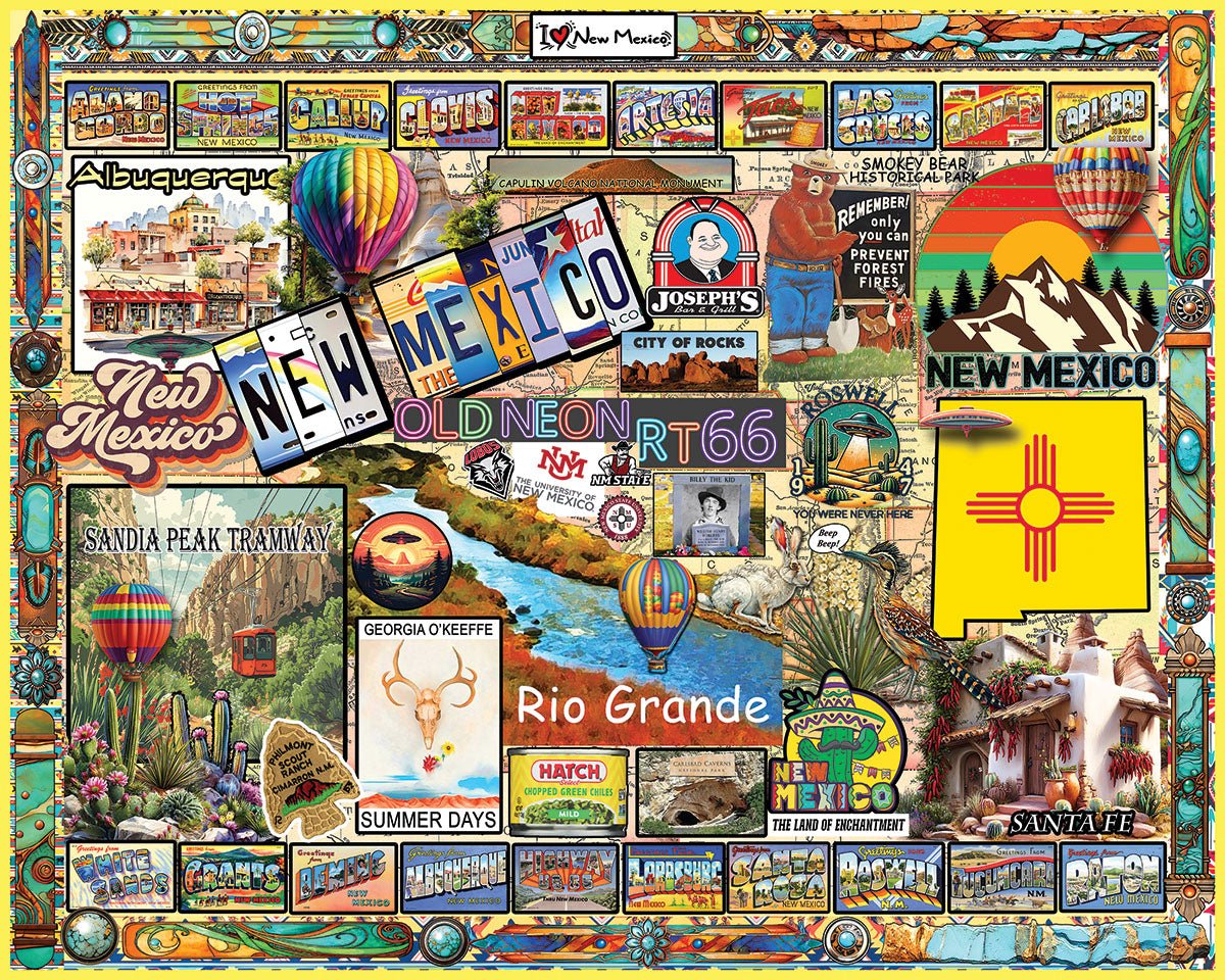 1000 Piece Jigsaw Puzzle - I Love New Mexico (2075pz) – White Mountain ...