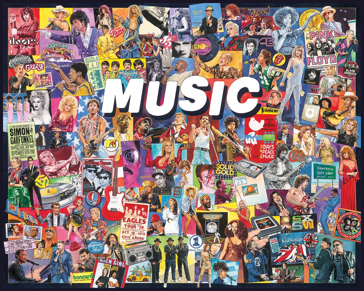 1000 Piece Jigsaw Puzzle - Music – White Mountain Puzzles