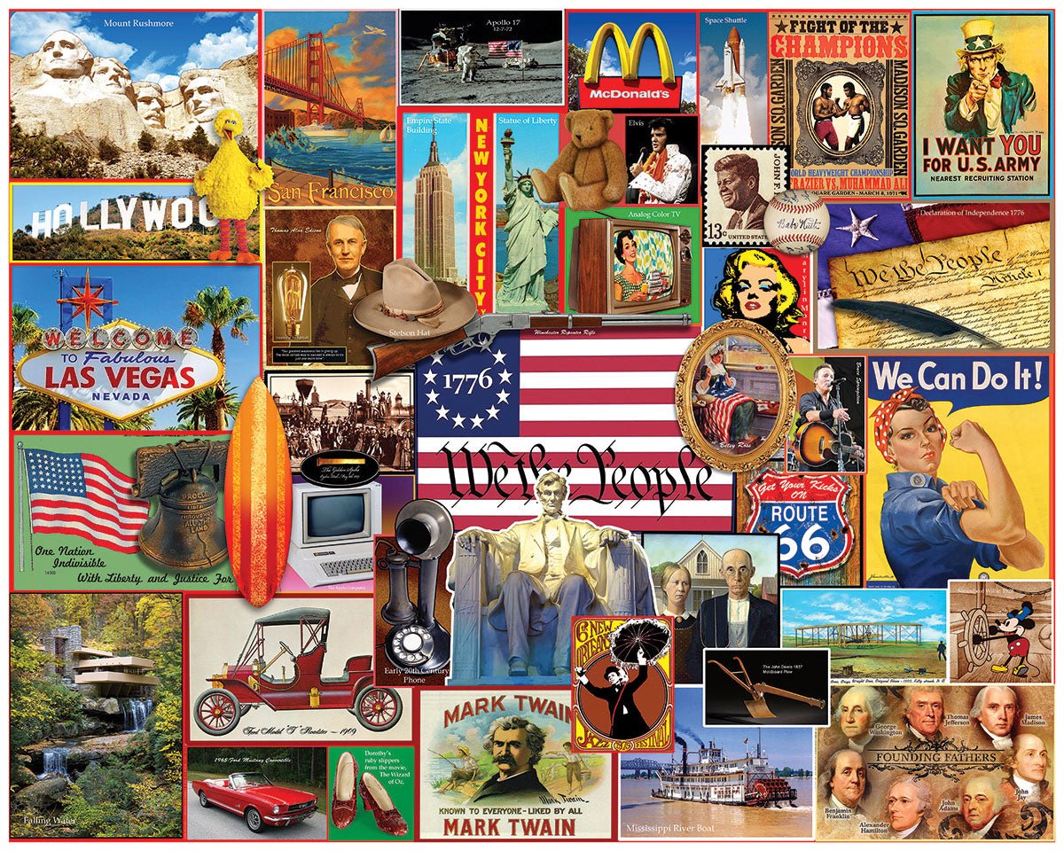 1000 Piece Jigsaw Puzzle - American Originals (1866pz) – White Mountain ...