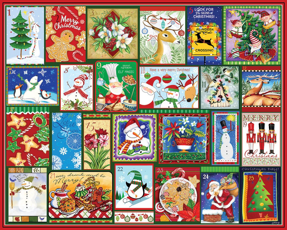 1000 Piece Jigsaw Puzzle - Christmas Countdown (1899pz) – White ...
