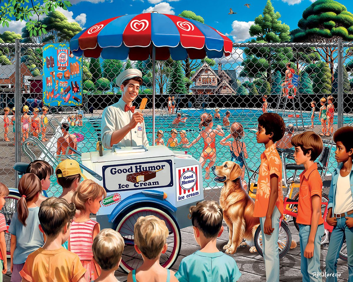 1000 Piece Jigsaw Puzzle - Good Humor Man (1945pz) – White Mountain Puzzles