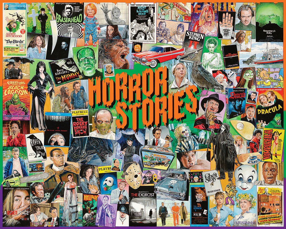 1000 Piece Jigsaw Puzzle - Horror Stories (1984pz) – White Mountain Puzzles