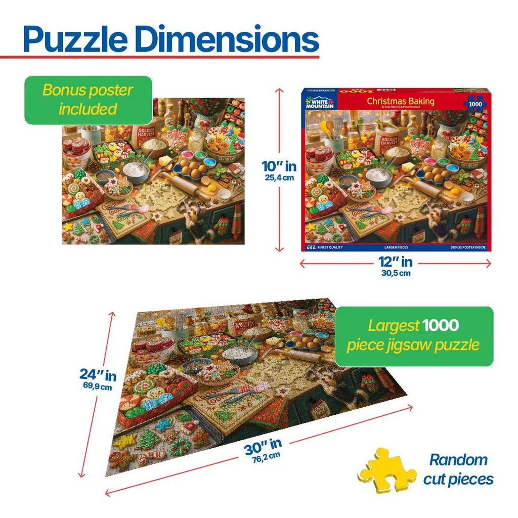 1000 Piece Jigsaw Puzzle - Christmas Baking (2152pz) – White Mountain ...