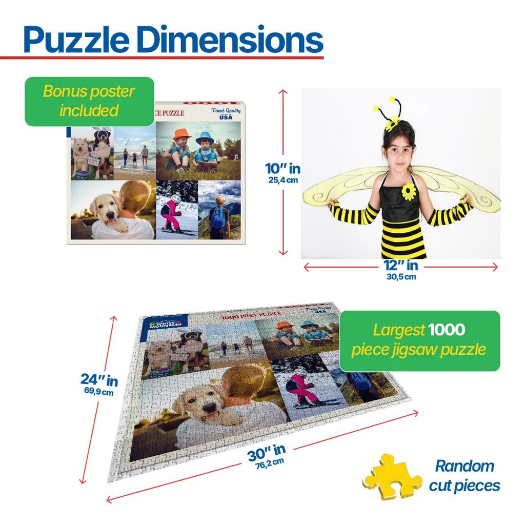 Custom Puzzle 19.25" x 26.625" - 1000 Piece Puzzle – White Mountain Puzzles