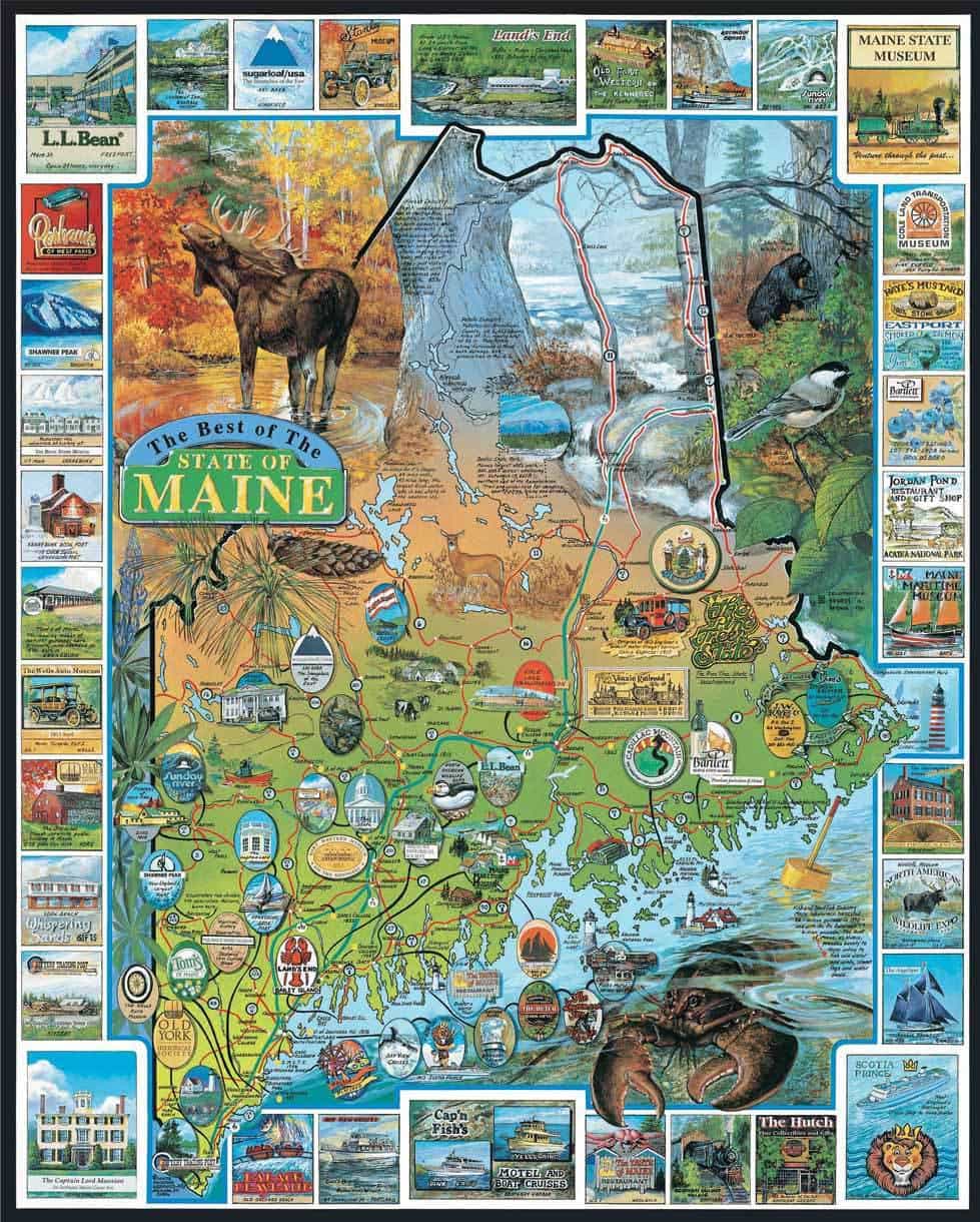 1000 Piece Puzzle - Best of Maine – White Mountain Puzzles